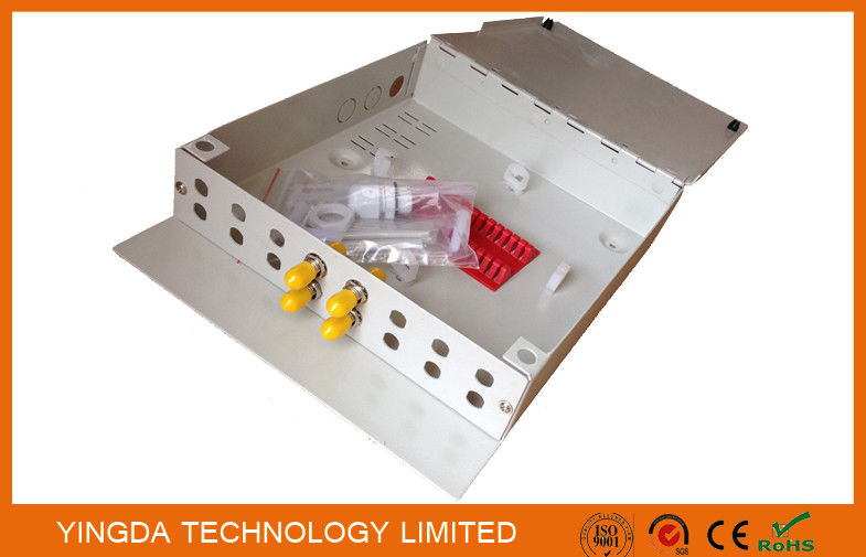 Indoor Floor Fiber Customer Terminal Box Metal Wall mount , ST Optical ...