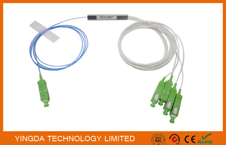 1*4 SC/APC Blockless PLC Splitter Block Type 900um FTTH PON Passive ODN ...