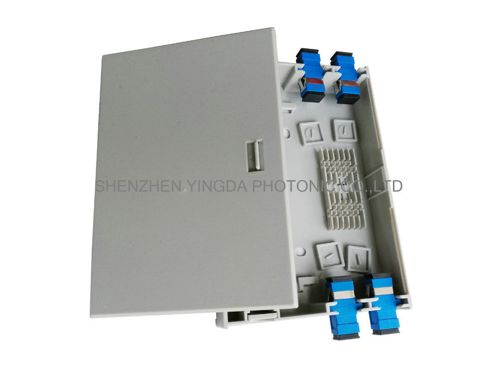 4 Ports FTTH Optical Fiber Termination Box Pre-terminated 12 Cores ...