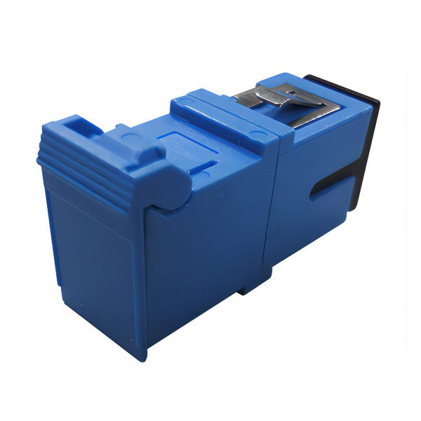 Blue Metal Clamp Laser Fiber Optic Adapter Couple SC SC Side Shutter ...