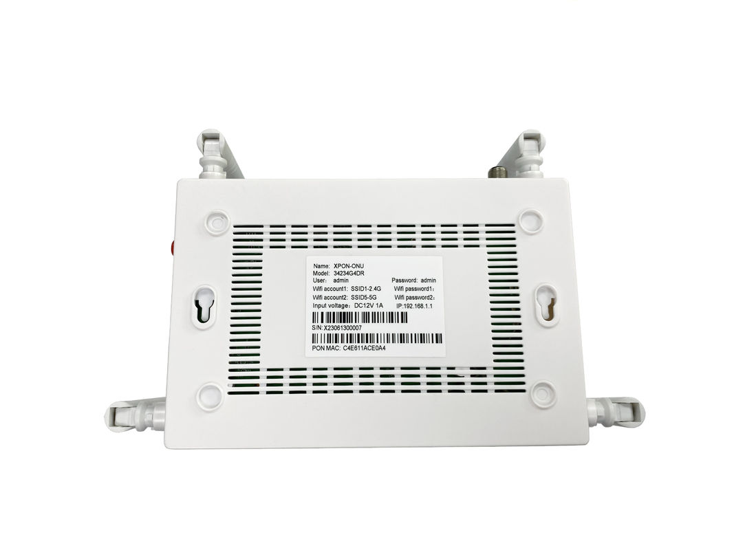 AC/DC Power Supply XPON ONU 1.25Gbps With 1GE+3FE+CATV+VOIP+AC WIFI