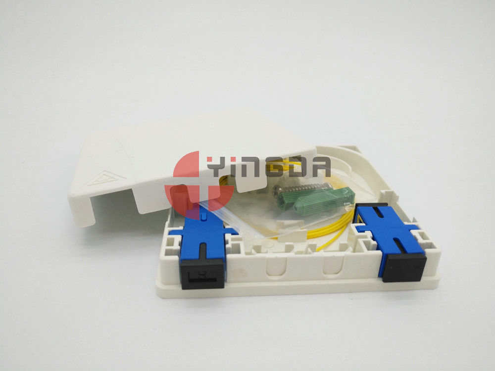 2 Port Fiber Optic Termination Box With SC/APC fiber optic junction box