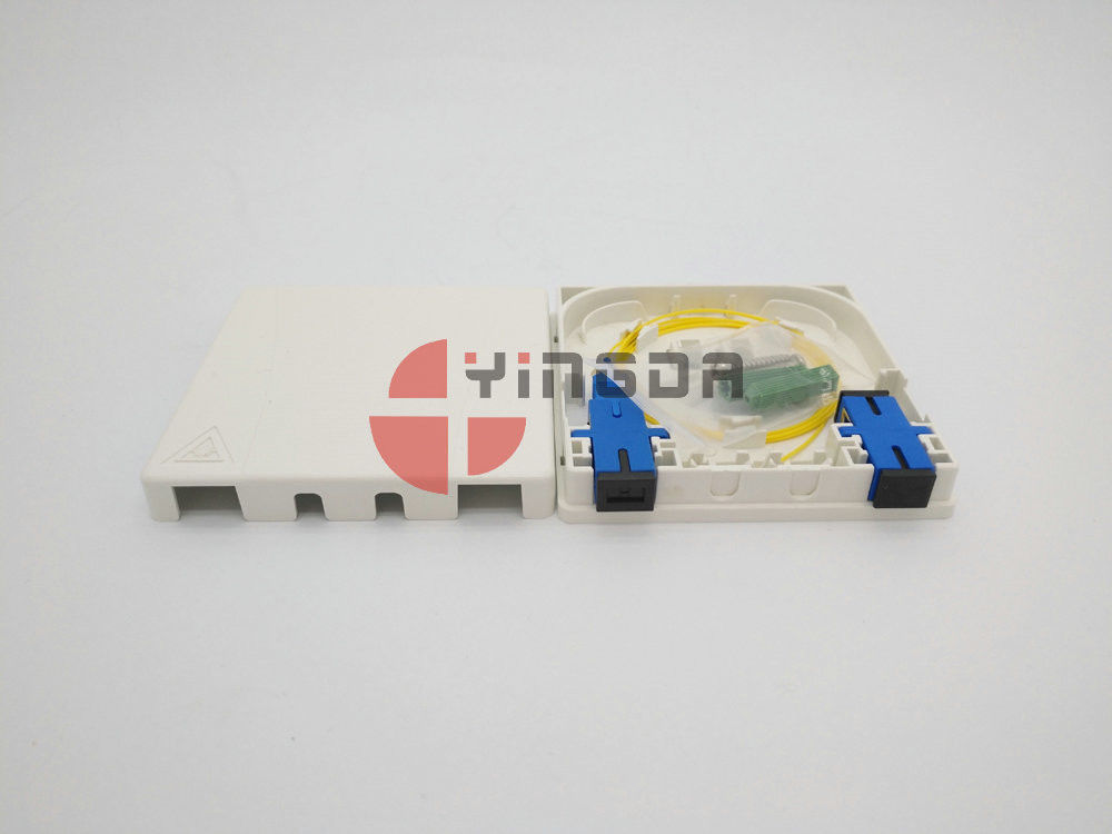 2 Port Fiber Optic Termination Box With SC/APC fiber optic junction box