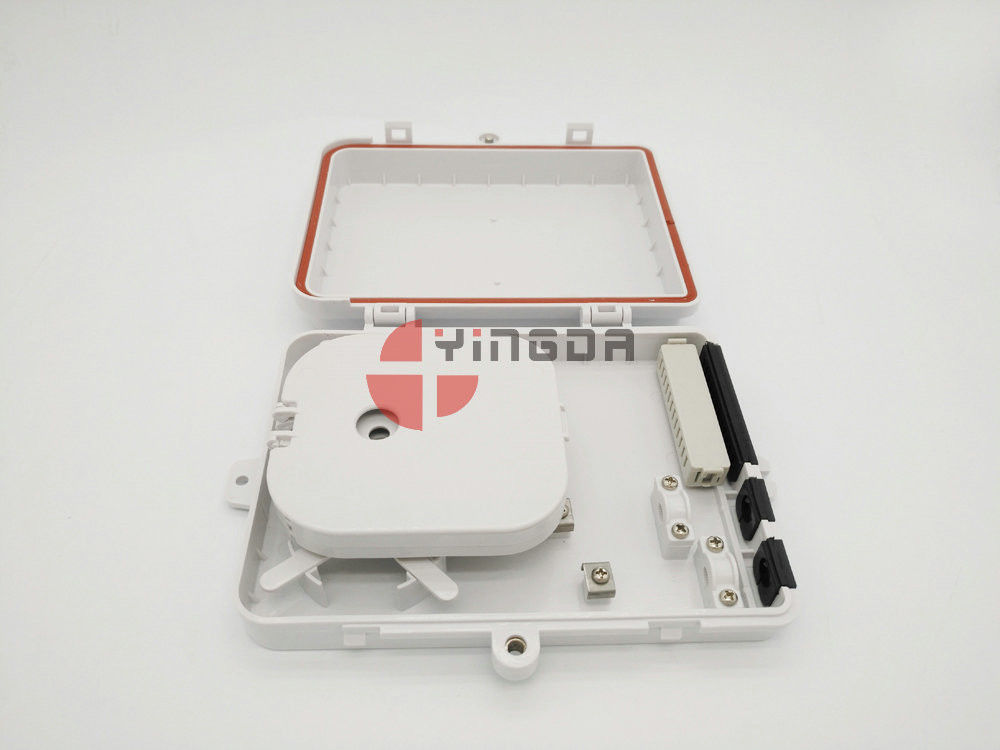 Pole Mount 24 Ports Fiber Optic Termination Box 1x8 Optical Fiber ...