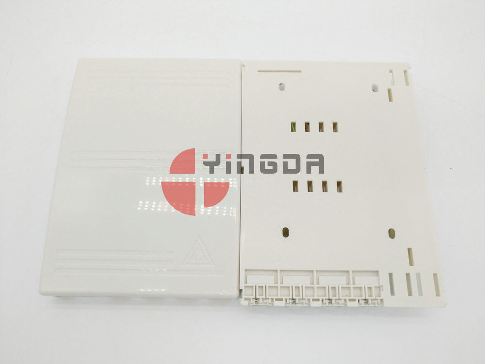 Uncut 4 Fibers Mini Optical Splice Box , ABS White Fiber Terminal Box ...