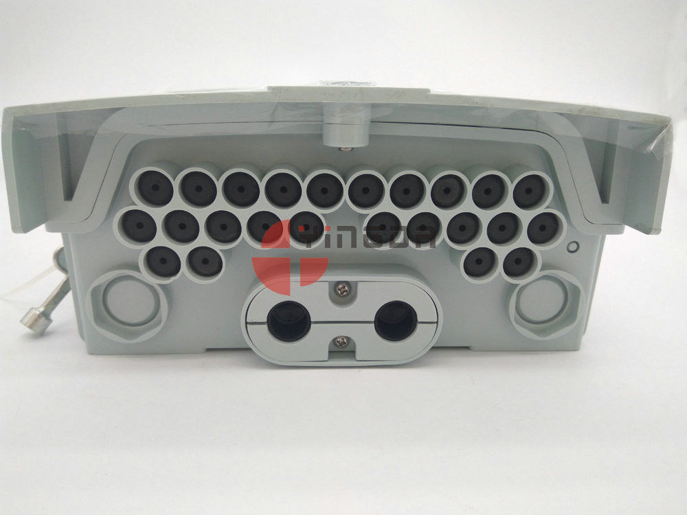 3 In 24 Out Fiber Optic Splitter Box For Drop Cable , Outdoor 96 Cores ...