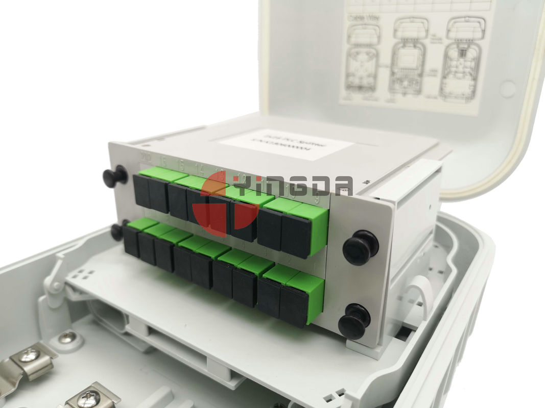 16 Ports Pole Mount Fiber Optic Cable Box IP66 For FTTH Nap Caja ...