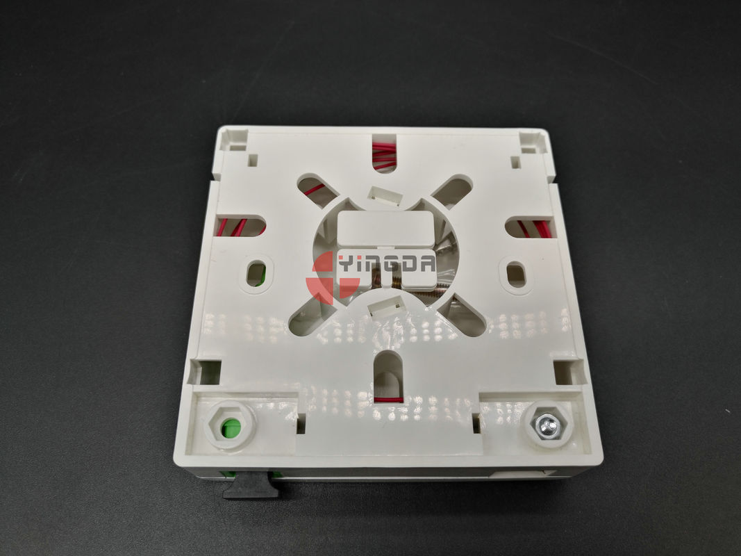 SC/APC Wall Mount Fiber Termination Box Socket Panel 2 Ports With Metal ...