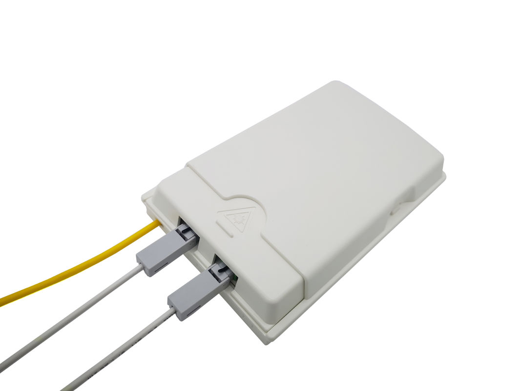 CATV FTTH FAT IP30 2 Port Fiber Termination Box Wall Mount