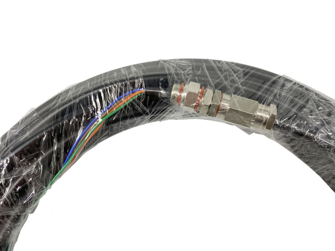 4 Core Copper Aluminum Waterproof Fiber Optic Pigtails SC FC 9.8mm ...