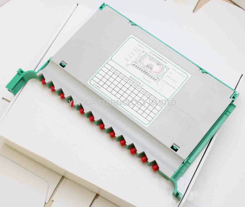 Metal Plastic 1x64 Fiber Optic PLC splitter Cassette 19 inch In Odf ...