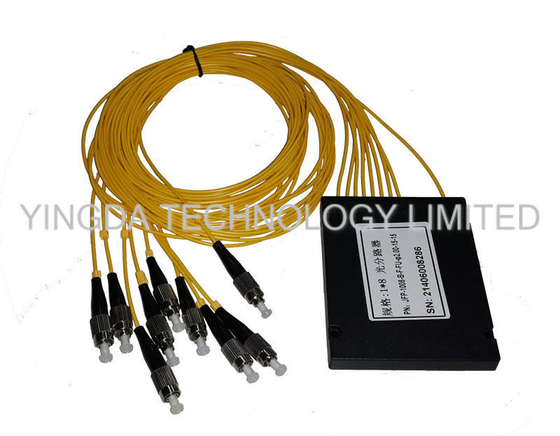 1X8 Fiber Optic PLC Splitter Module Abs Plastic For Fttx Network ...