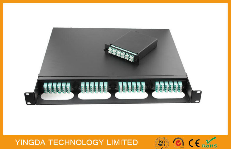 96 Fiber Rack MTP / MPO Cassette Management Panel , LC 12 Core Truck ...