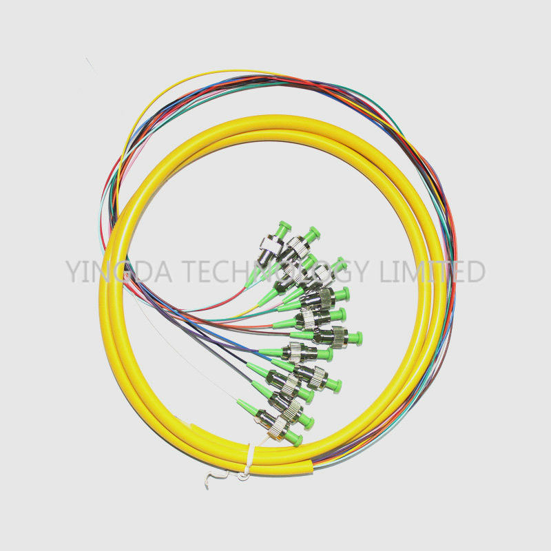 Patch Panel APC / FC Fiber Optic Pigtail / Patch Cords 8 Cores 12 Cores ...