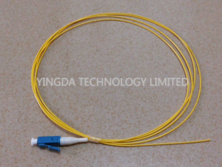 LC SM LSZH Optical Fiber Pigtail 900um White 1.5M UPC Polish , Single ...