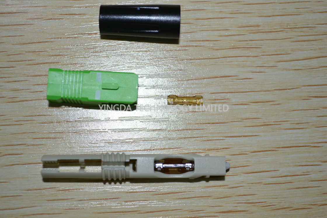 SC FC LC Field Installable ST Fiber Optic Connector SC / APC Waterproof