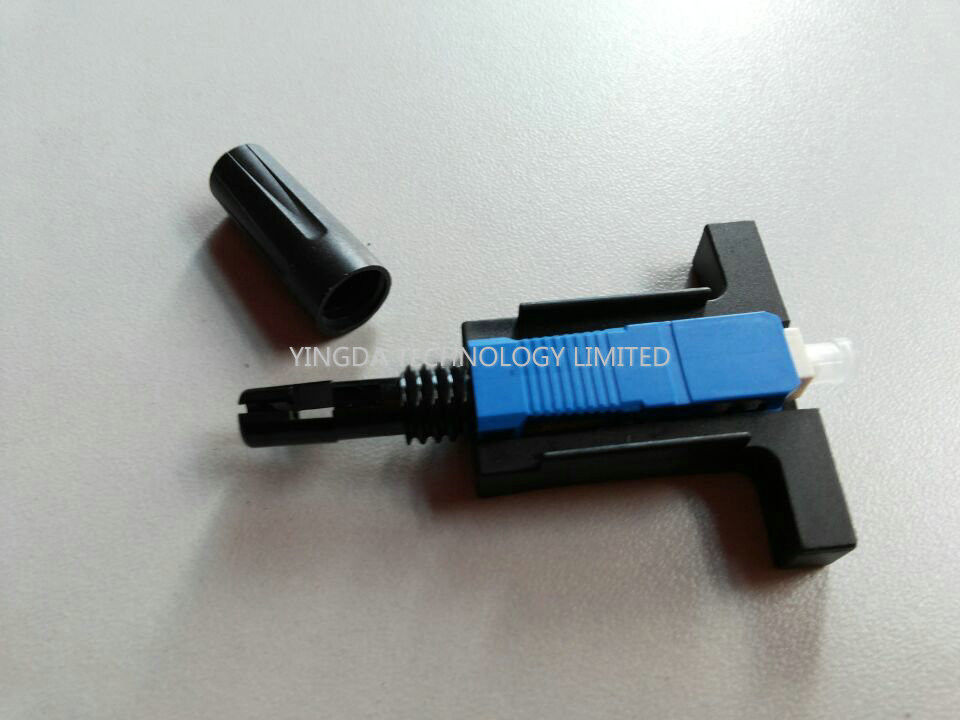 Single Mode Field Installable Connector , Terminated Fiber Connector SC PC