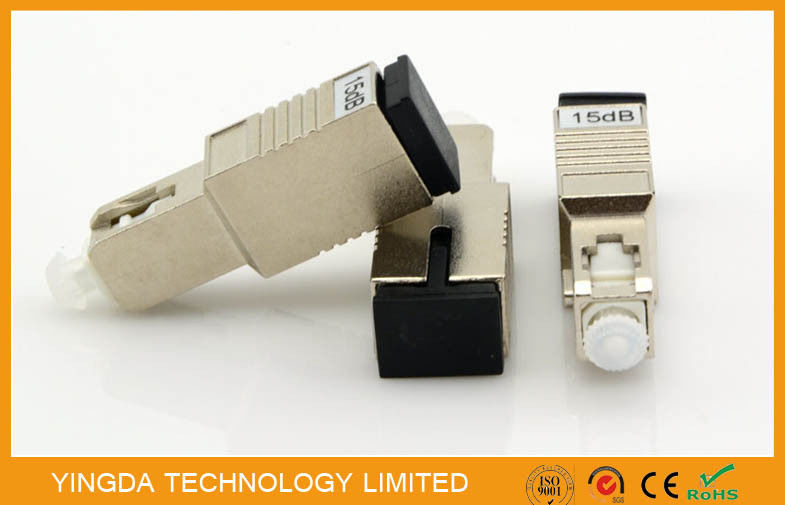 Flange Type Fixed SC SM Attenuator 1dB , 2dB , 3dB , 4dB , 5dB , 7dB , 10dB