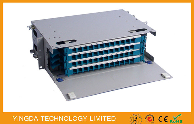 ST SC or FC adapters 48 core fiber patch panel in the fiber 4*12 rack ...