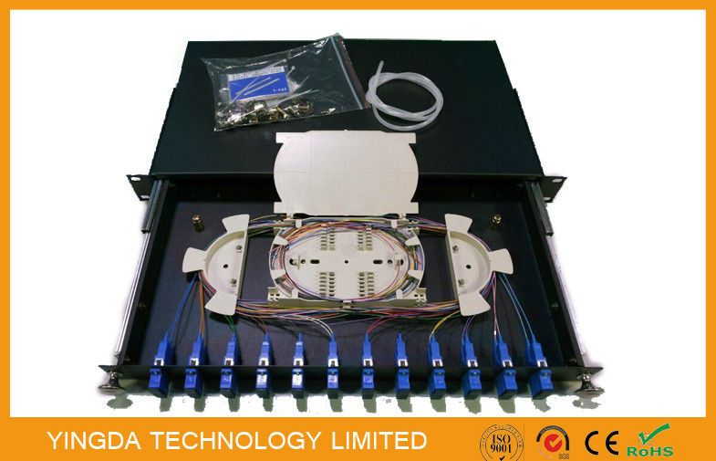 IP58 1U 19” Sliding Out wall mount Fiber Optic Patch Panel Indoor ...
