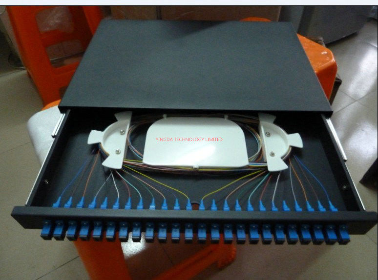SC FC LC ST ODF Fiber Optic Patch panel 24 Port / network Patch Panel