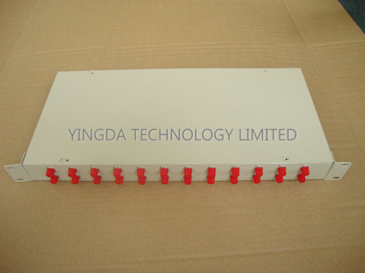 FC Rack Mount Single Mode Fiber Optic Patch Panel 24 Port , ODF Patch ...