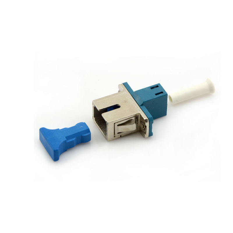 Half Metal LC - SC Fiber Optic Adapter , Low Insertion Loss Male To ...