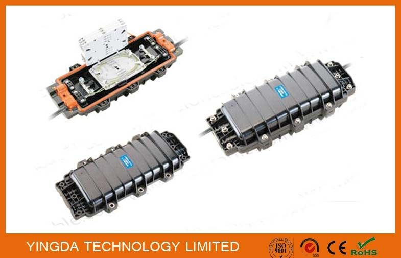 3 In 3 Out Fiber Optic Splice Closure , PC In Line Underground Outdoor ...