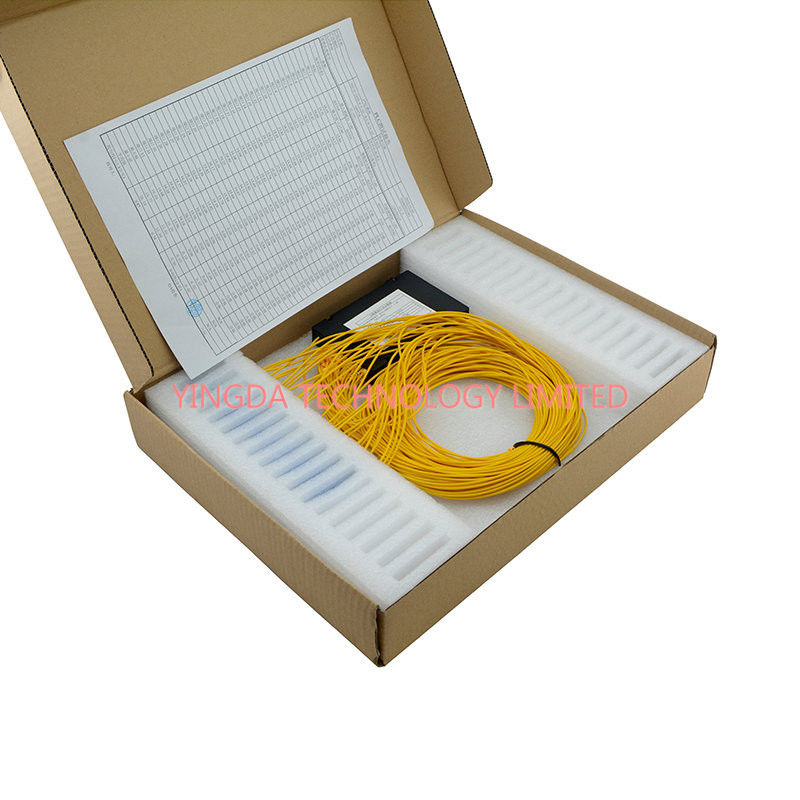 Custom PON 1x32 SC Fiber Optic PLC Splitter Loss / FTTH and CATV Splitter