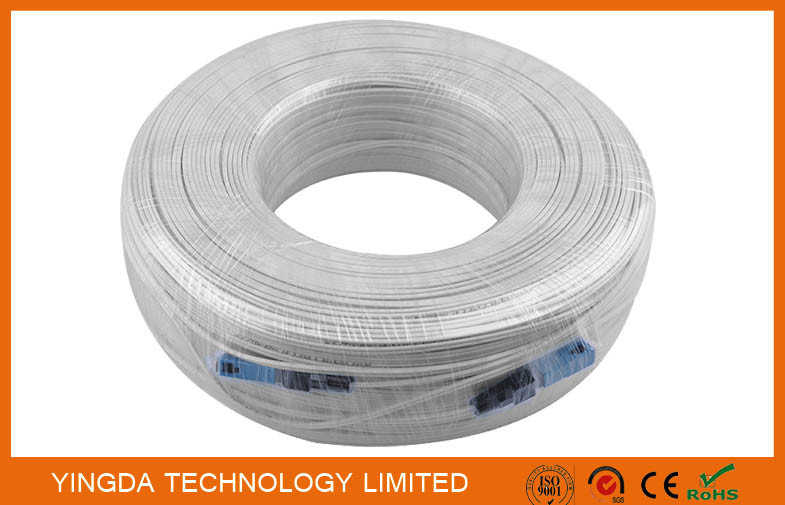 White Fibre Optic Patch Leads With FIC Fast Connector SC Simplex SM 200M IL