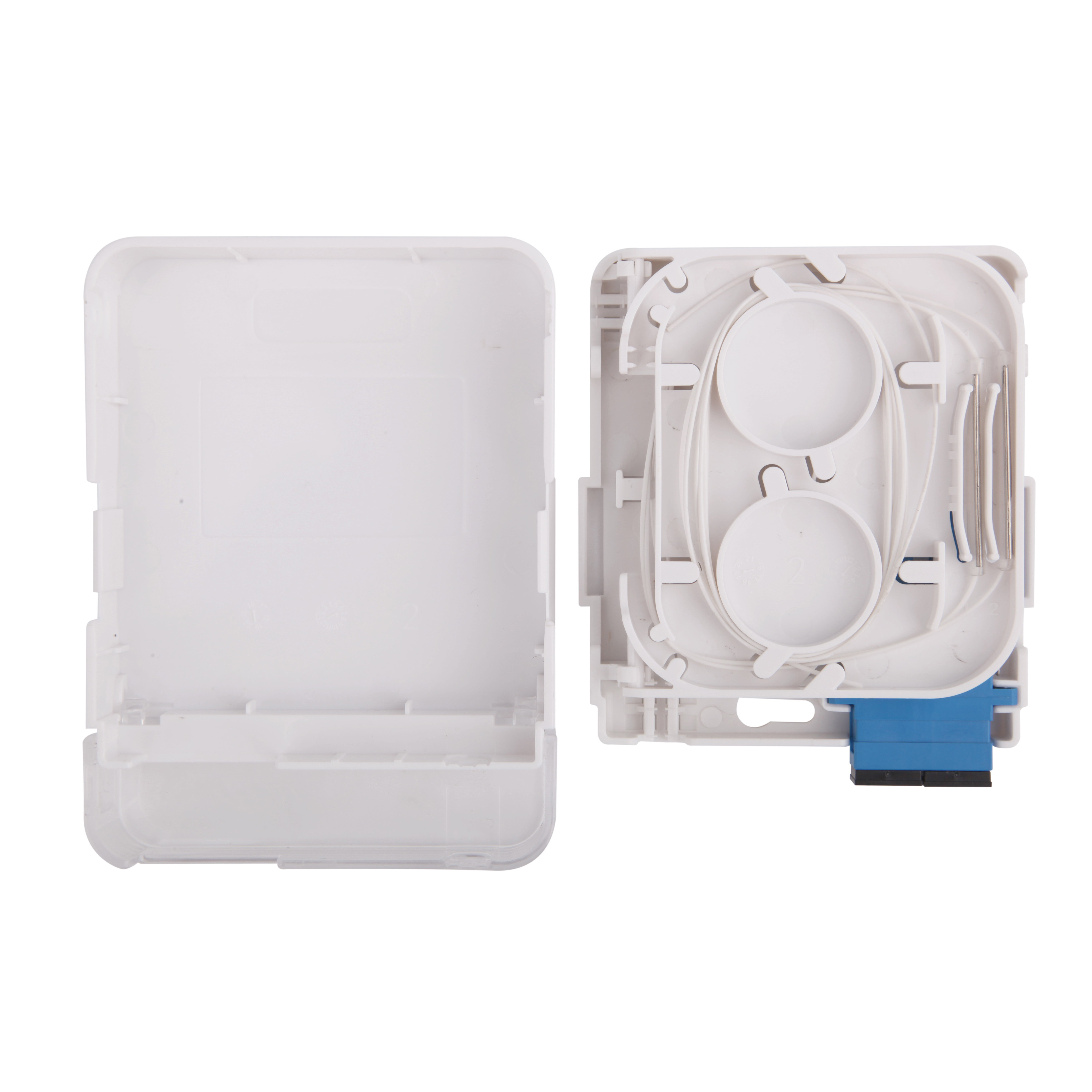 SC Duplex FTTH Fiber Optic Termination Box Wall Outlet Optical Terminal ...