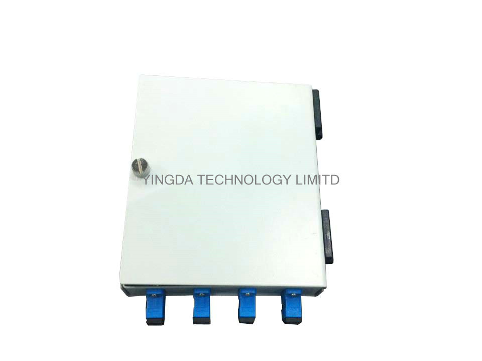 FTTH Wall Mounted Fiber Optic Termination Box, 4 Fibers Fiber Splice ...