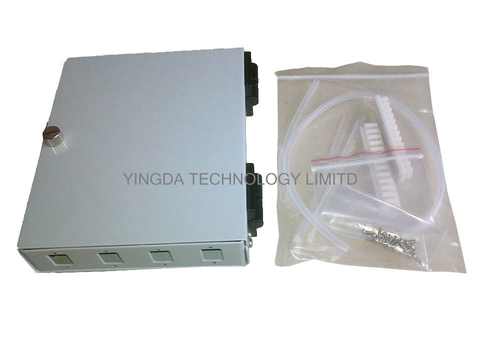 FTTH Wall Mounted Fiber Optic Termination Box, 4 Fibers Fiber Splice ...