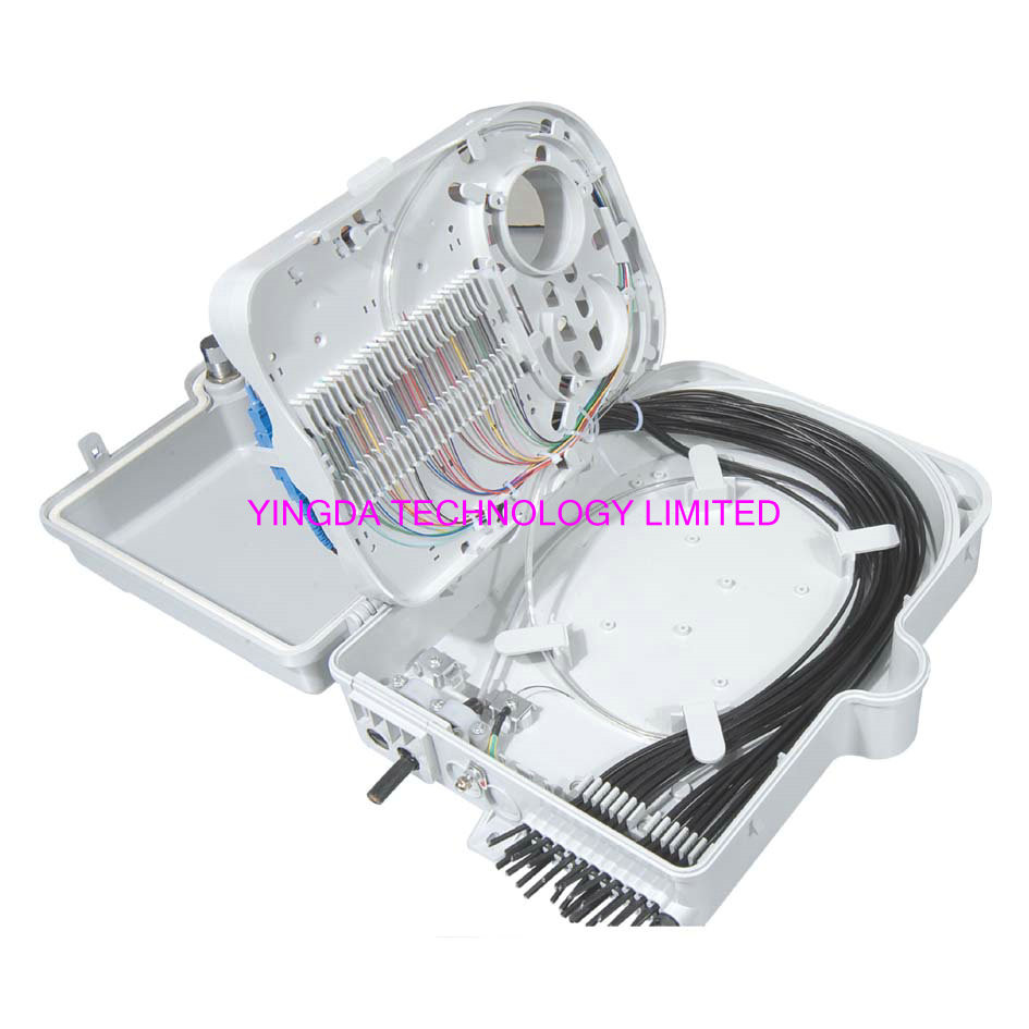 24 Cores Fiber Optic Distribution Box For Uncut Cable , Mid Span Access ...