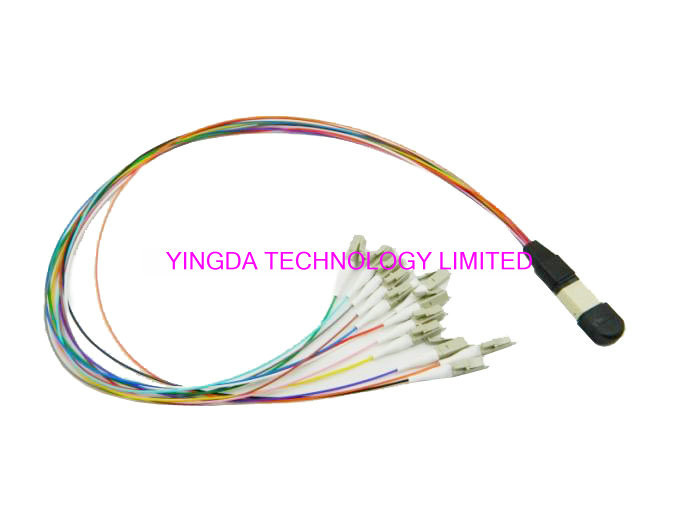 High Density MTP MPO cable - LC 12 Core Hydra Cable Assemblies Male ...