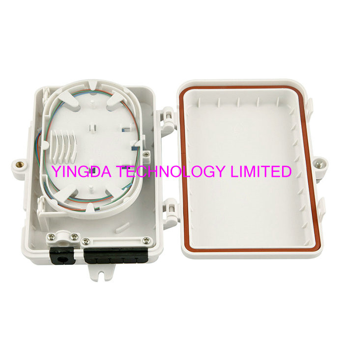 Ftth / Fttx Mini Plastic Wall Mount 4 PortS Drop Cable Fiber Optic ...