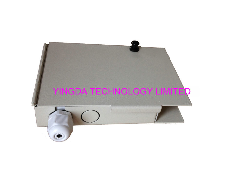Indoor 4 Port FTTH Fiber Termination Box, 4 Cores ST Fiber Optic Splice ...