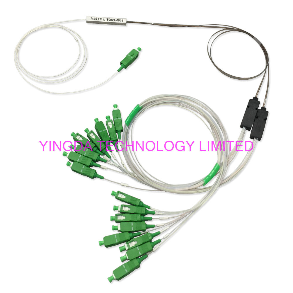 1x16 Fiber Optic PLC Splitter Planar Lightwave Circuit Splitter