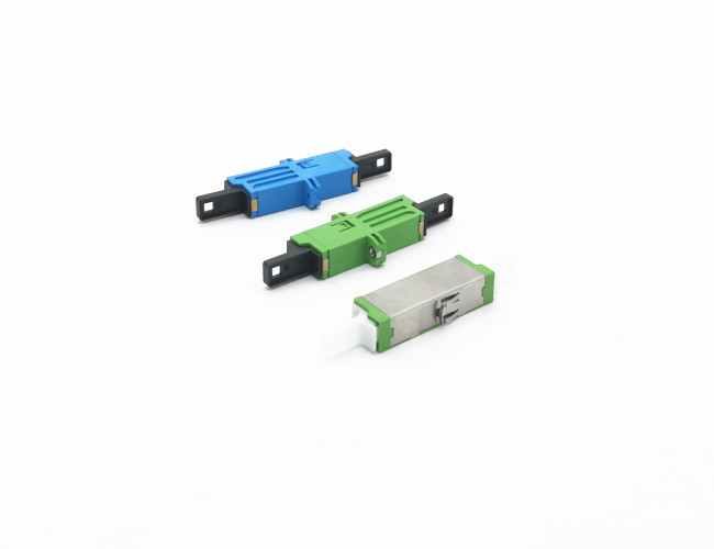 E2000 Fiber Optical Adapter RM Metal Shell Without Flange For ODF Rack