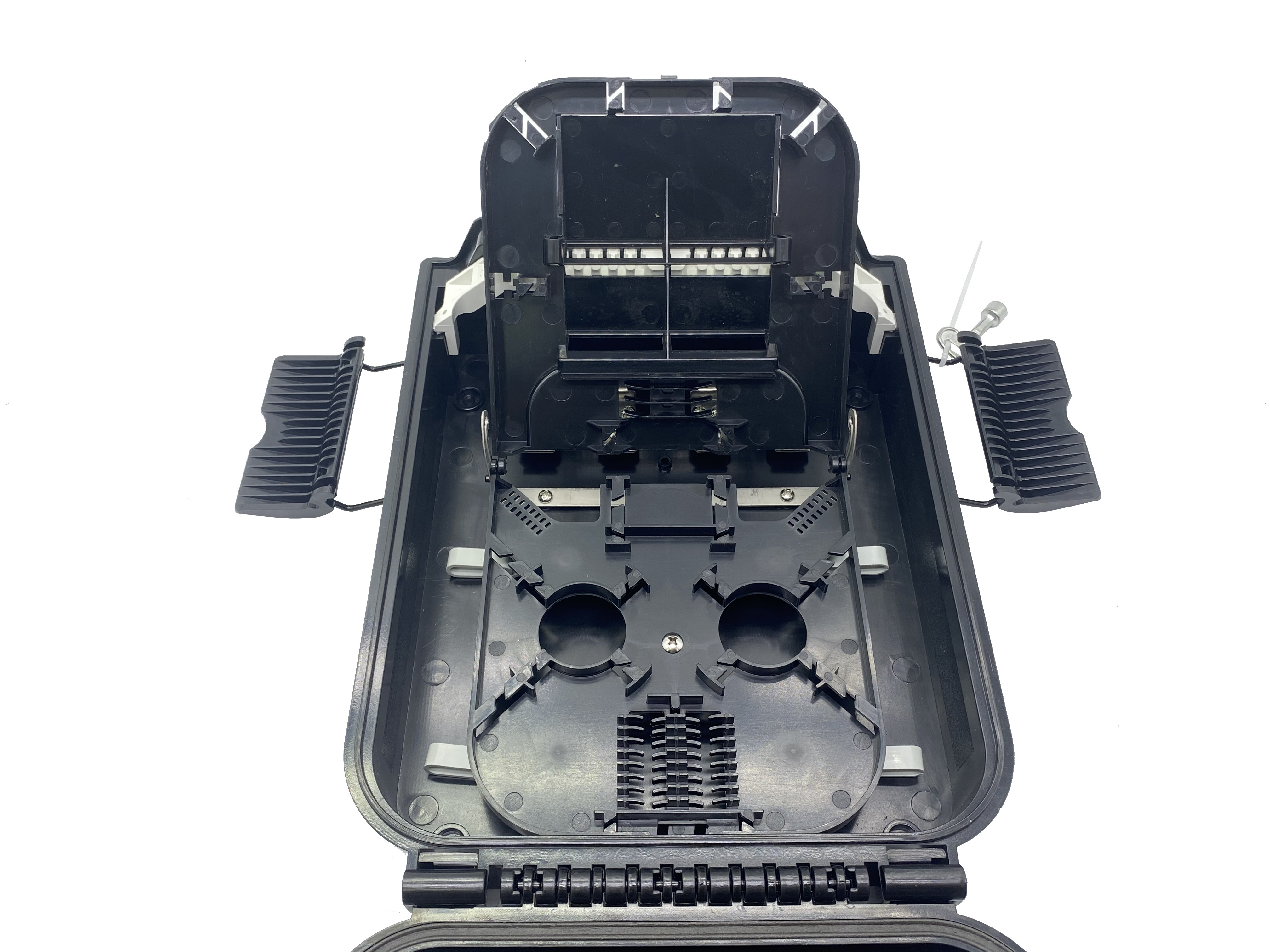 IP65 Mid Span ABS Optical Distribution Box SC 16 Ports Flat Drop Cable ...