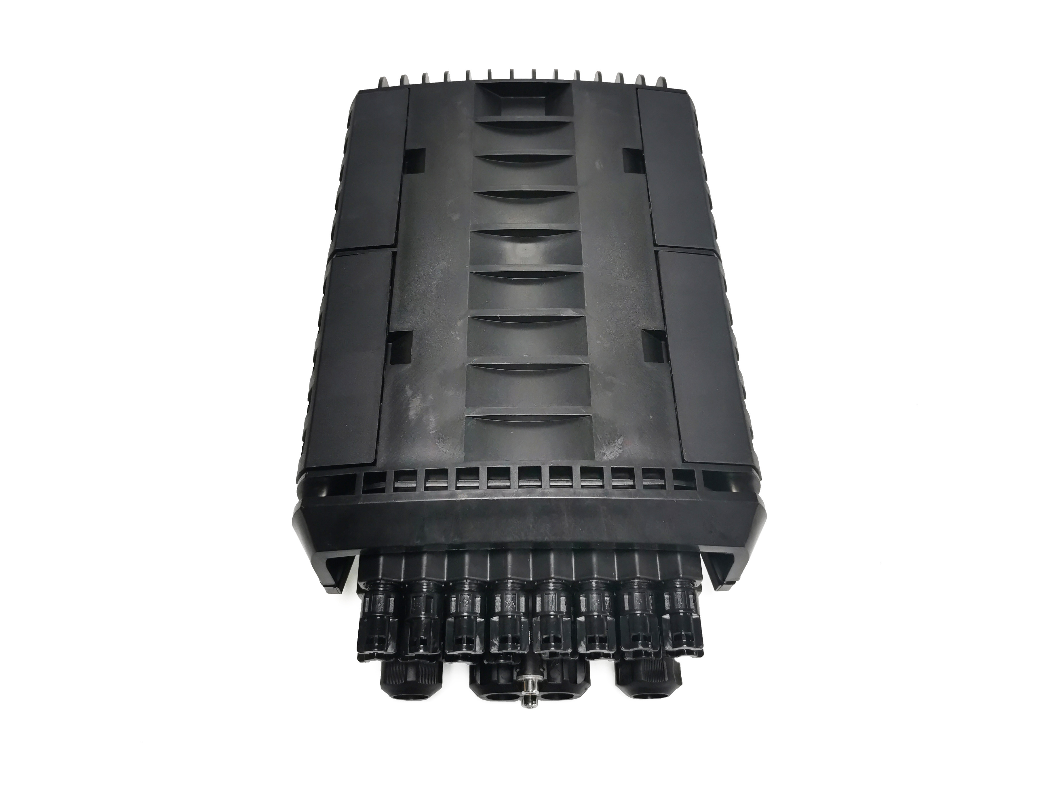 IP68 16Ports FTTH Drop Cable Fiber Optic Splice Closure Black PP ...