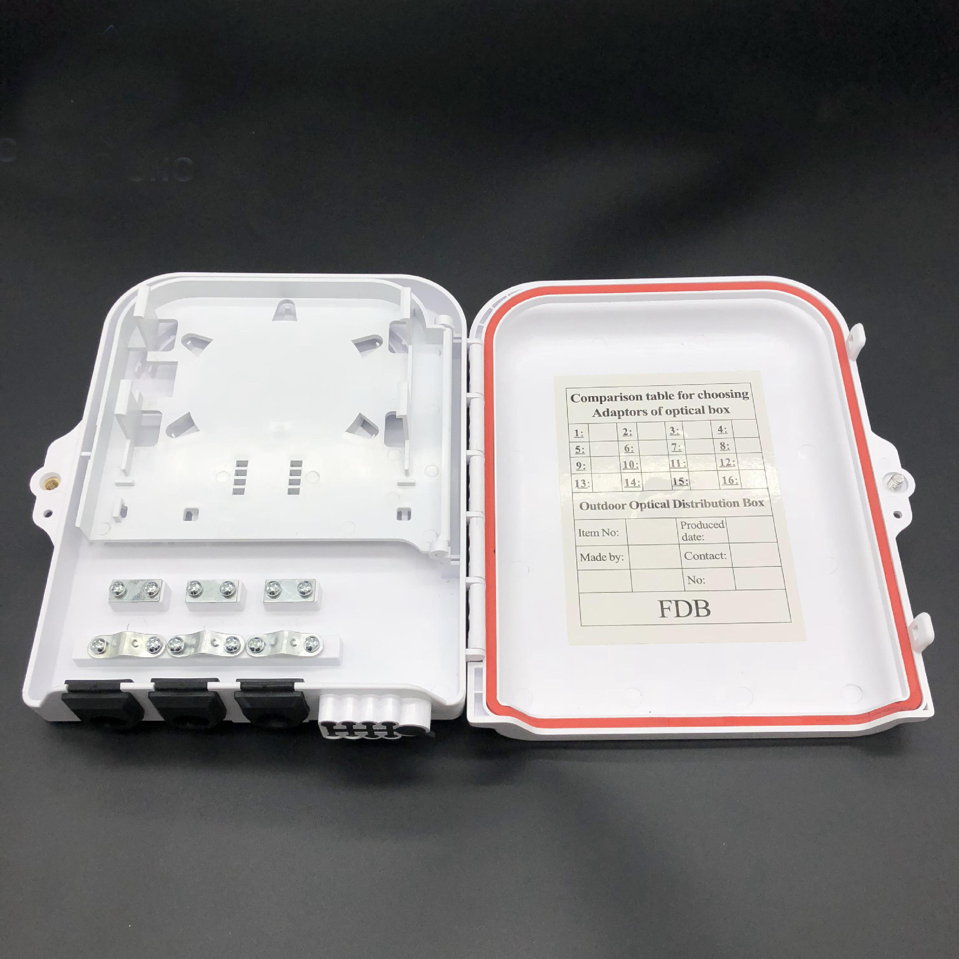 1*8 Splitter Module FTTH Fiber Optic Spliter Box Uncut Cable ABS White ...