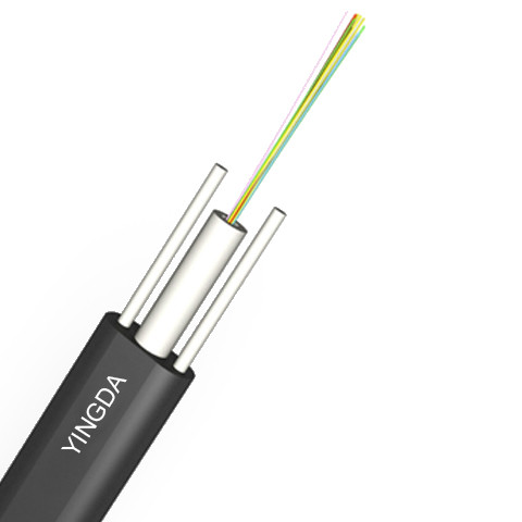 FTTH 4 Core Loose Tube Flat Fiber Optic Drop Cable PE3.5x7.5mm ...