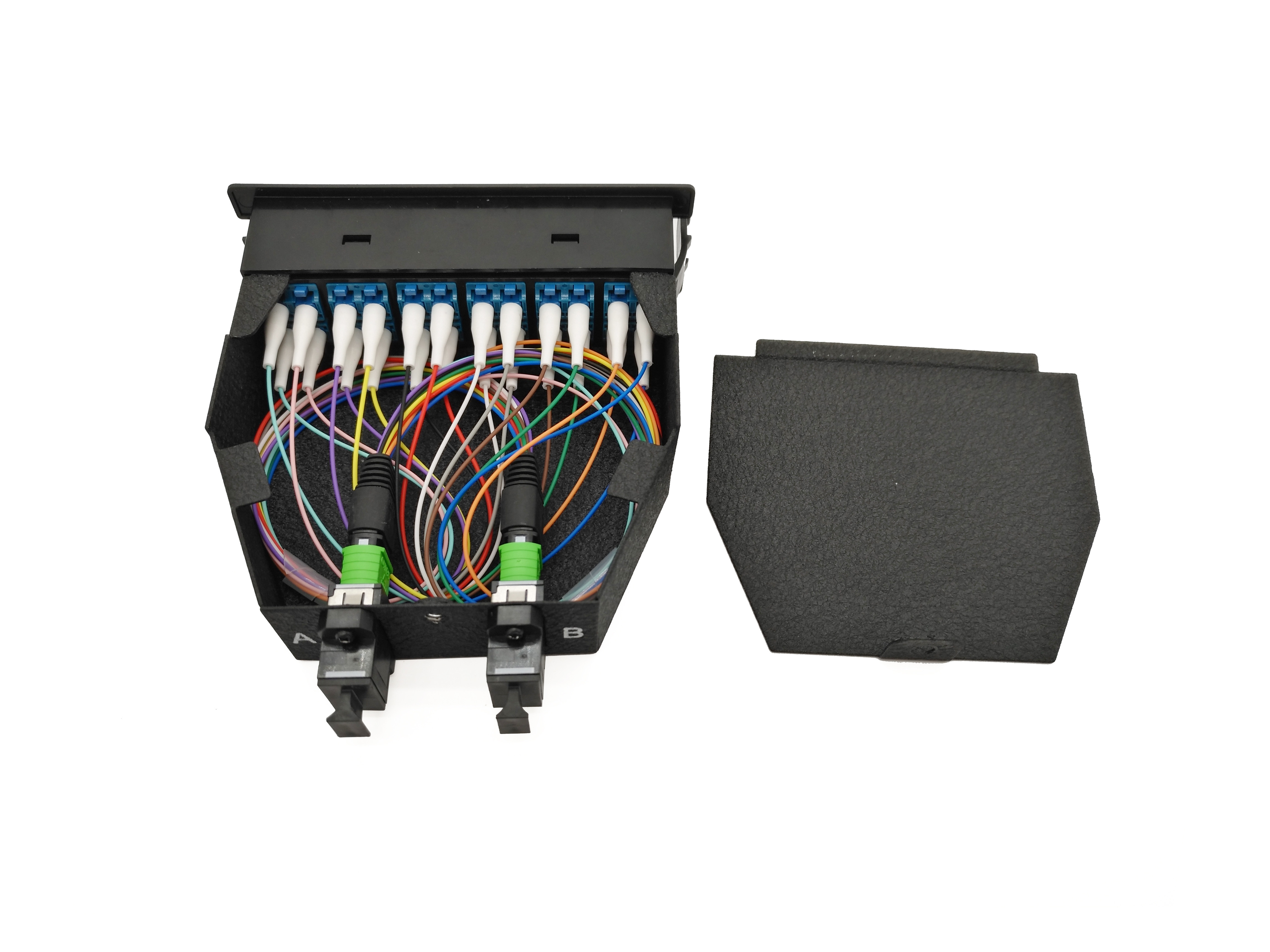 Plating MTP MPO Cassette With SM/MM Elite Insertion Loss For Fiber ...