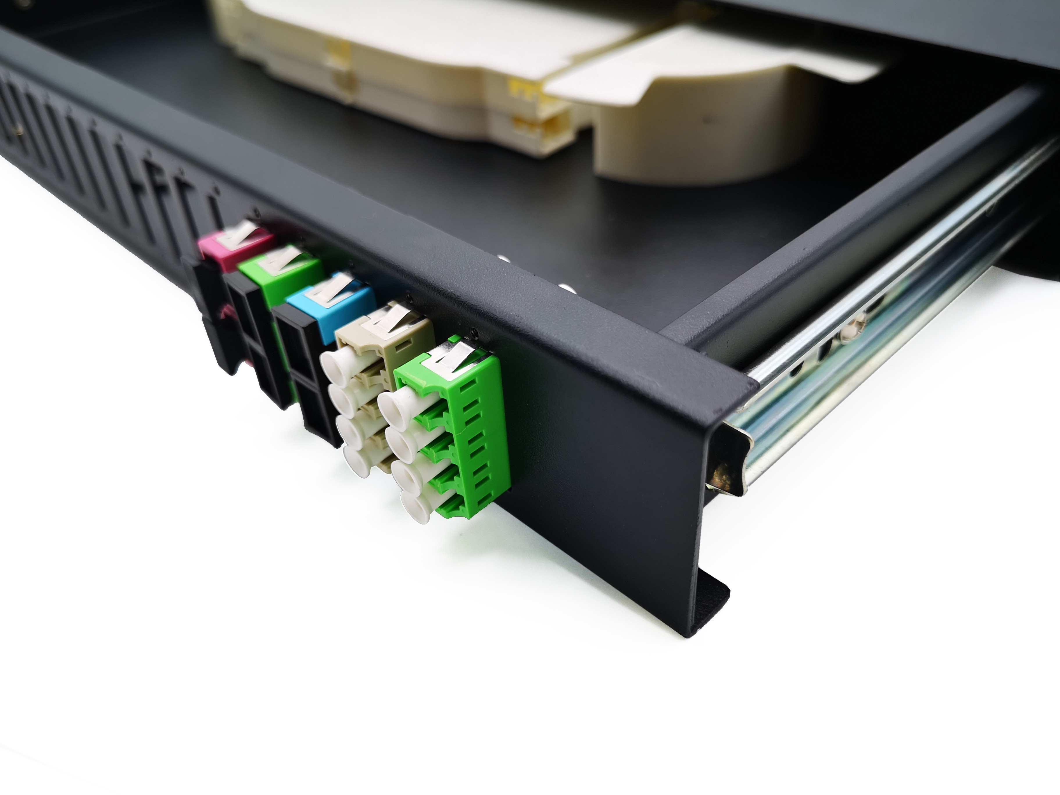 19 inch Metal ODF Fiber Optic Patch Panel For FTTH / FTTX / CATV / LAN ...