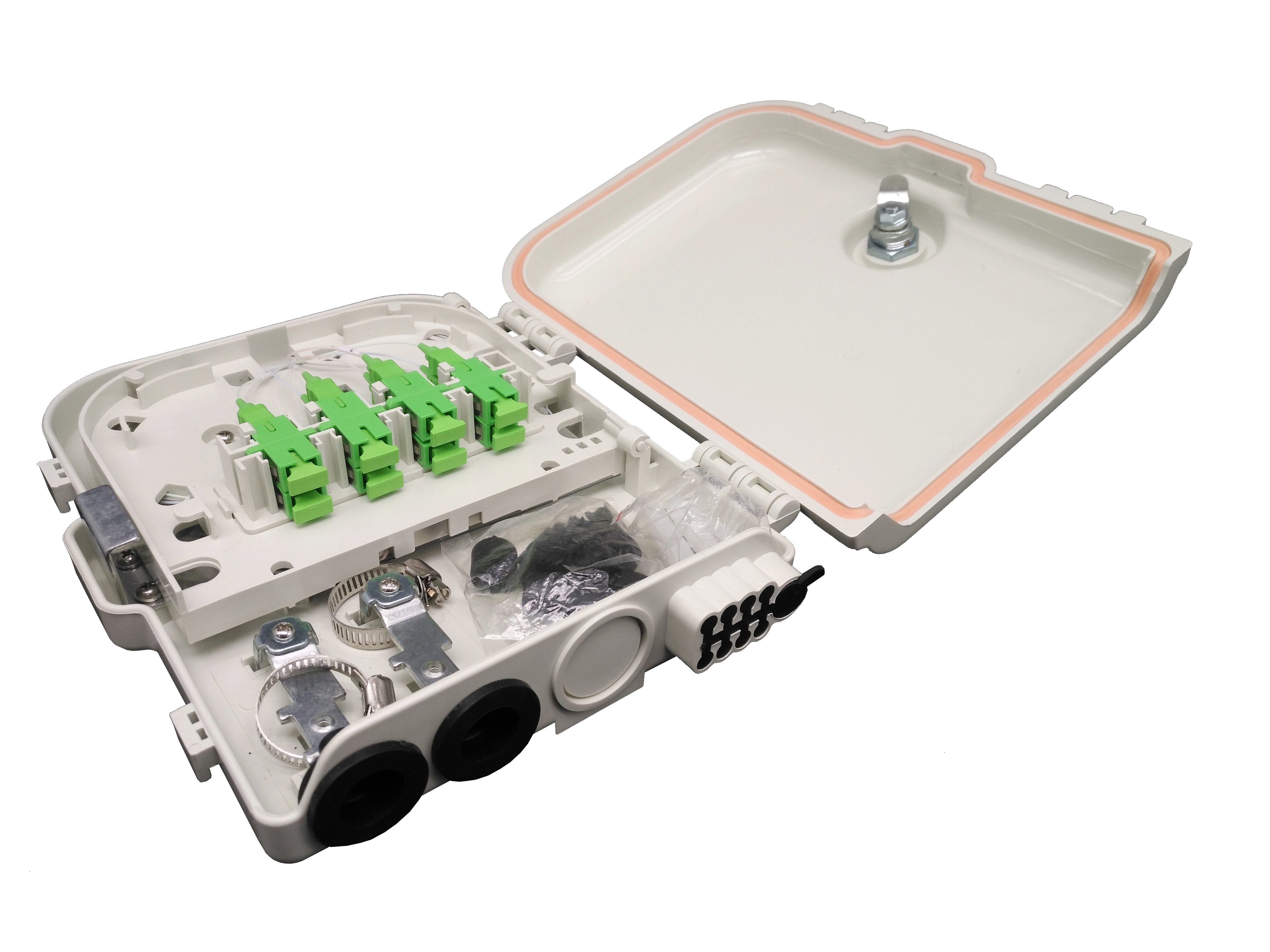 FTTH FTTB FTTX Network Fiber Optic Termination Box Outdoor Fiber Optic Distribution Box