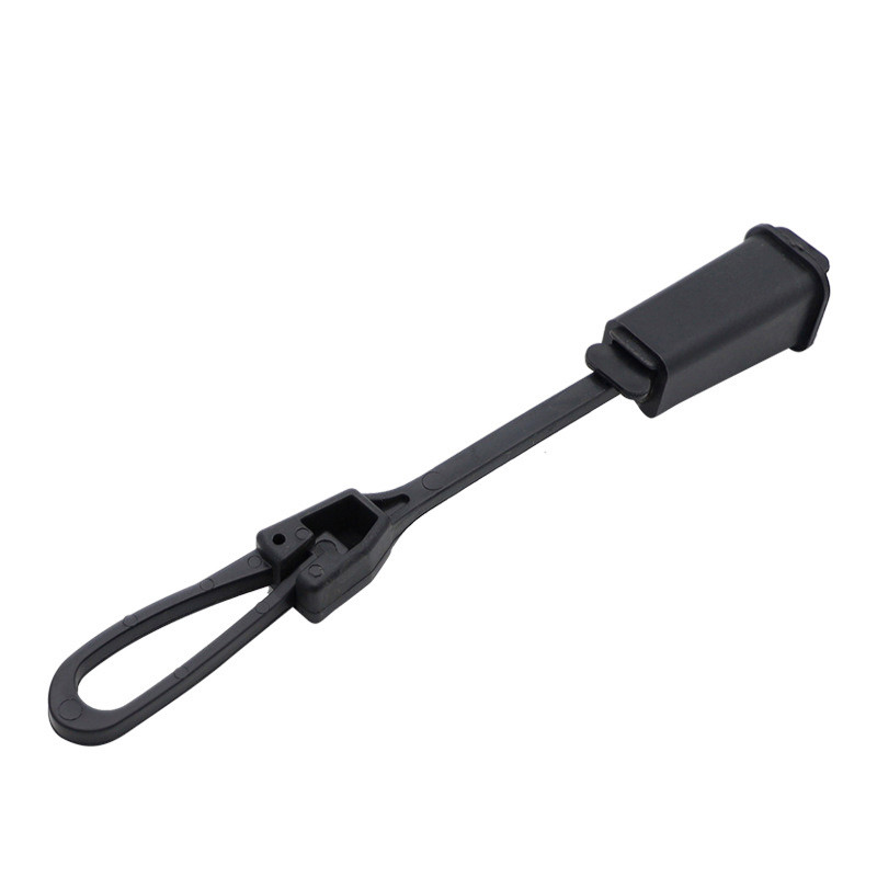 FTTH Plastic Drop Wire Clamp Black Cable Installation Kits For 2*3mm 2 ...