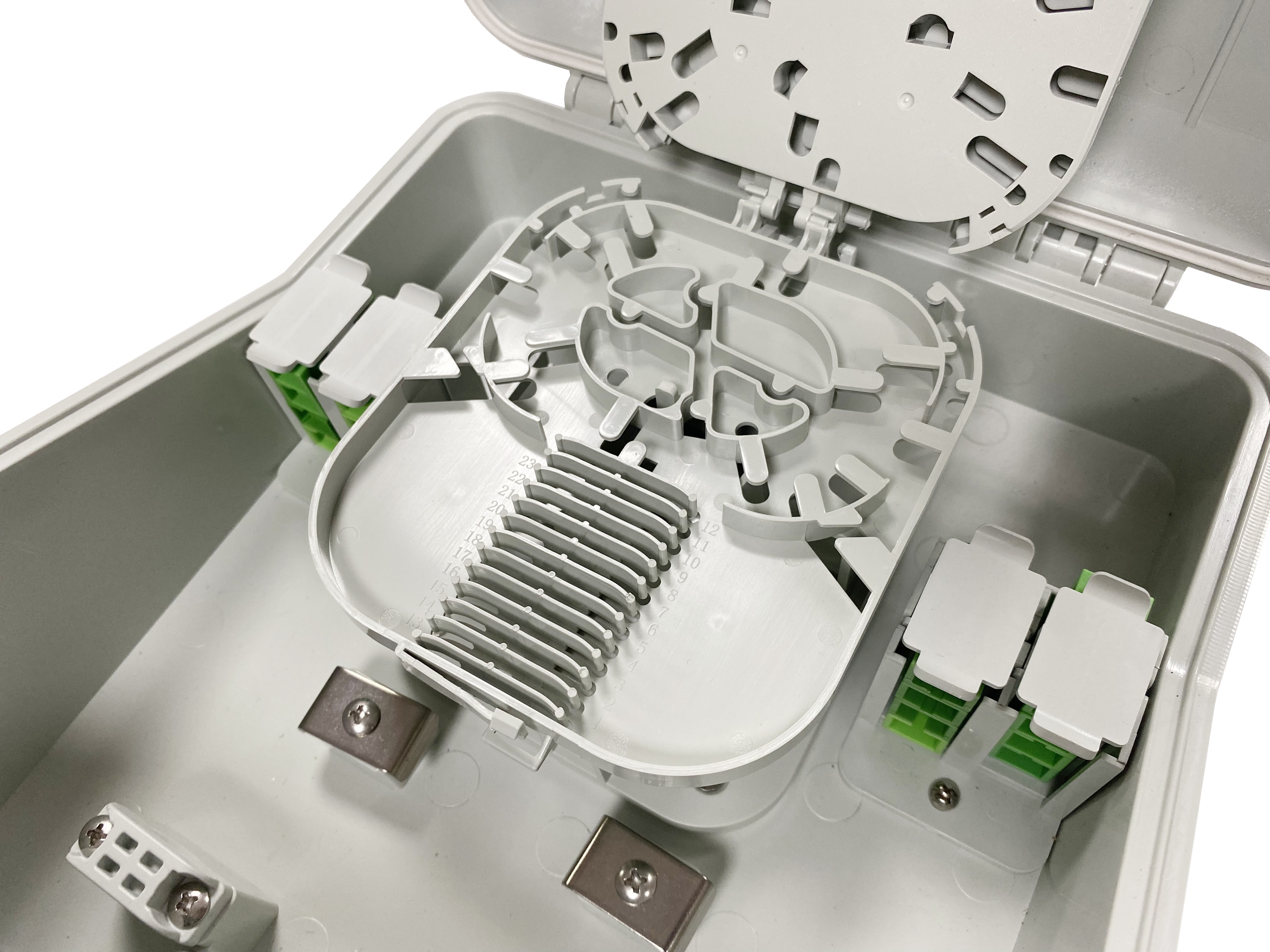 YINGDA New Special Design 24 ports Fiber Splitter Box with Round Drop ...