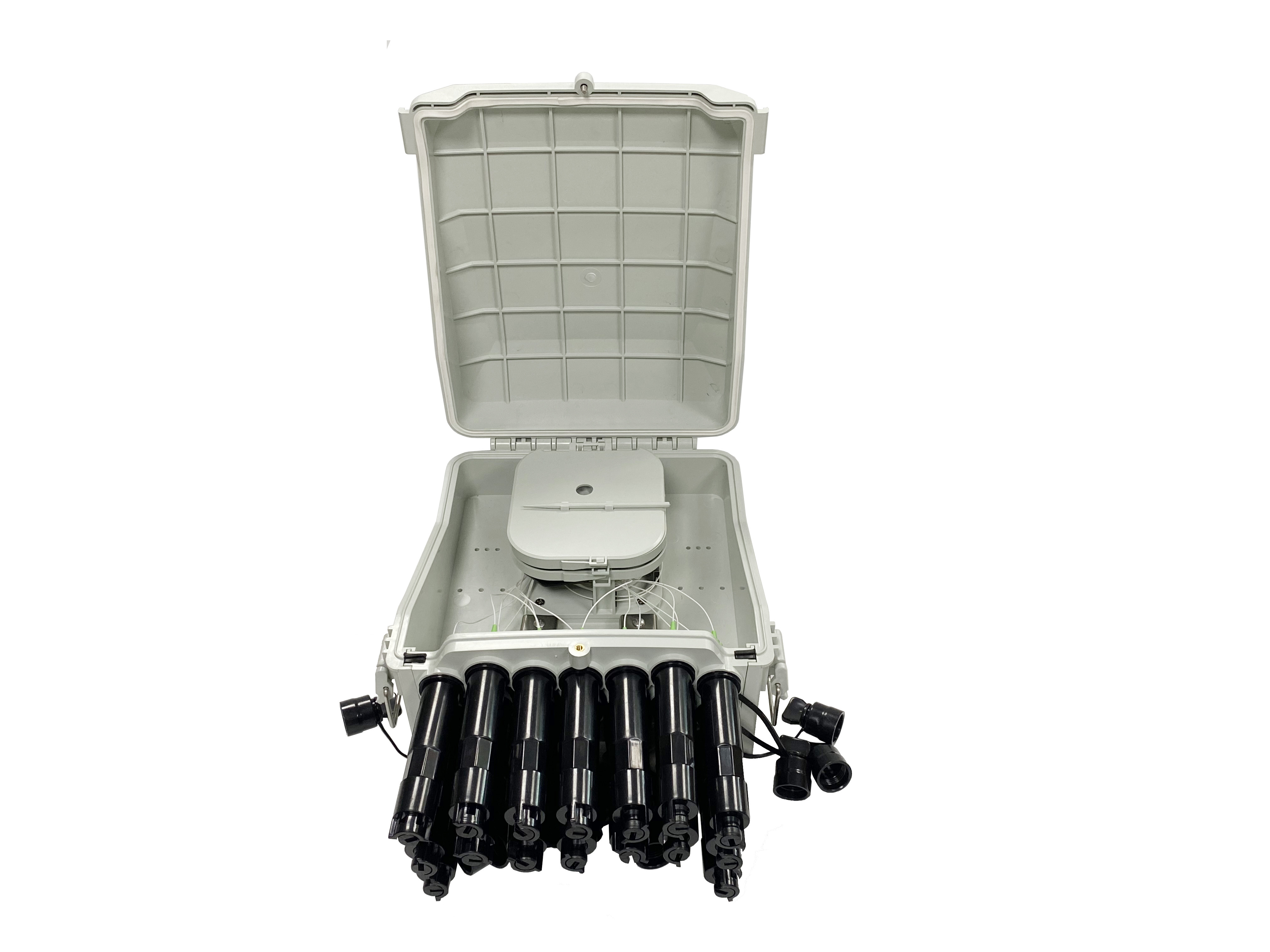 FAT 16 Ports Fiber Optic Splitter Box Waterproof Fast Connector For ...