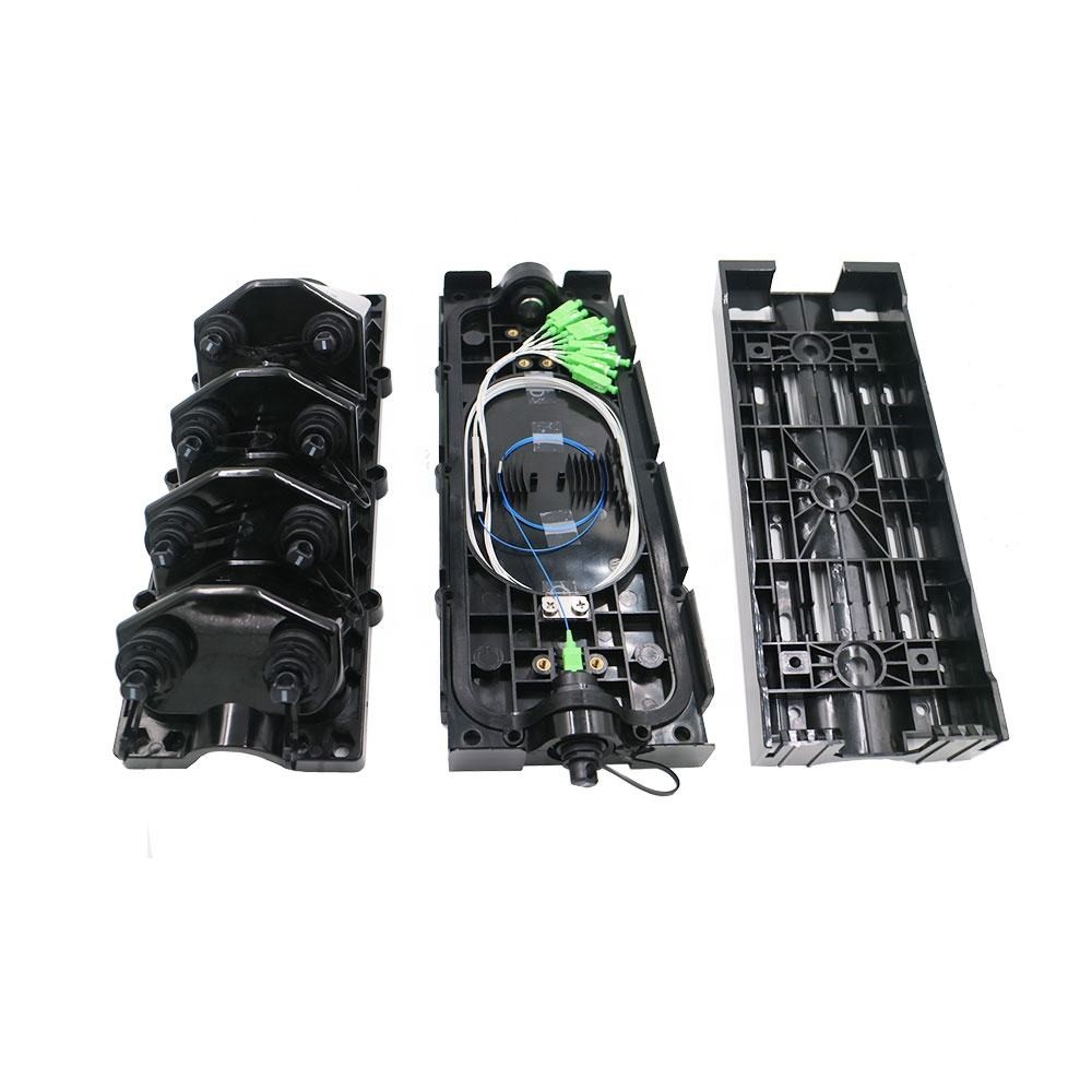 8 Ports Black Fiber Optic Splitter Terminal Box With Mini SC/Optitap ...